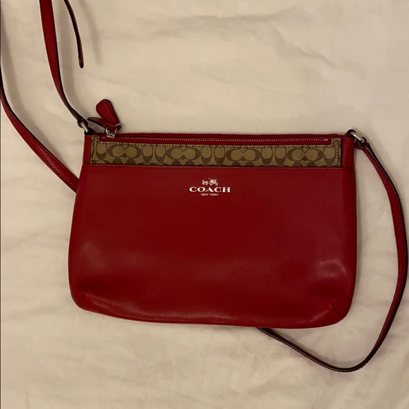 Coach | Bags | Coach Red Crossbody Bag | Poshmark